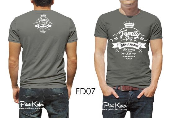 CONTOH DESIGN: BAJU HARI KELUARGA & FAMILY DAY - Printing T-Shirt Murah ...
